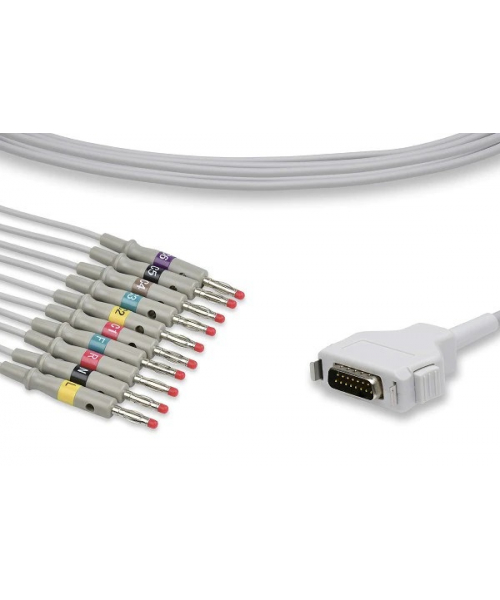 10-Way Banana Plug Patient Cable for FX7202 FUKUDA - Vlad