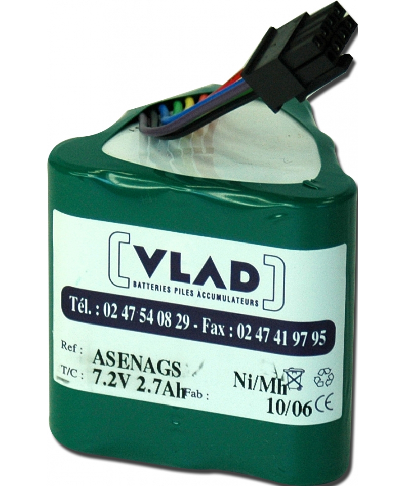 Battery 7,2V 2,7Ah for syringe pump Asena Gs-Gh ALARIS (IVAC) - Vlad