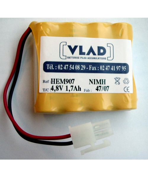 Battery 4,8V 1,6Ah for pressmate HEM907 OMRON - Vlad